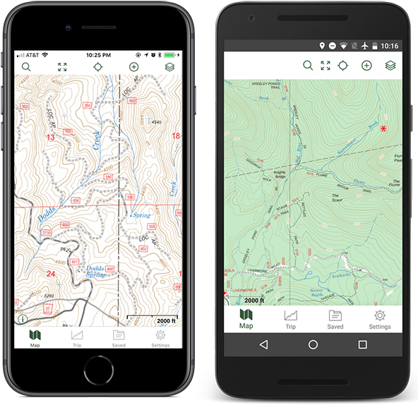 Download Gaia Gps Usfs Maps - Iphone PNG Image with No Background ...