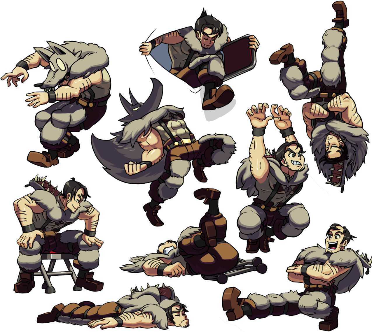 Download Block - - Beowulf Sprites Skullgirls Beowulf Png PNG Image ...