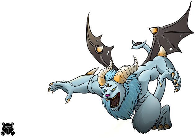 Download The Manticore Is A Creature Inhabiting The Mountains - Cartoon ...