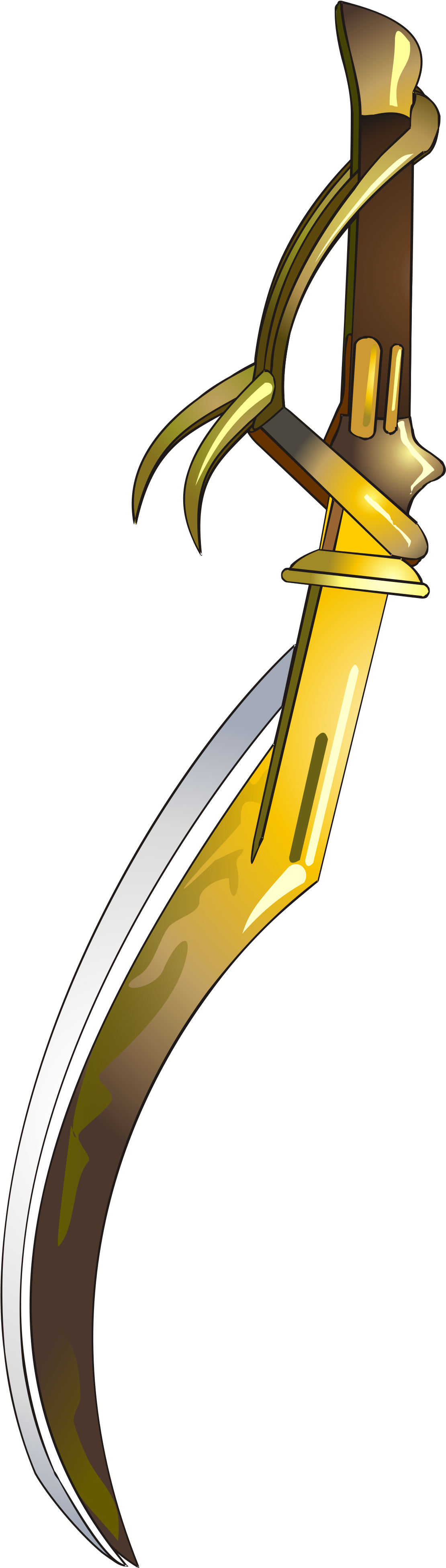 Download Open - Ebony Scimitar PNG Image with No Background - PNGkey.com