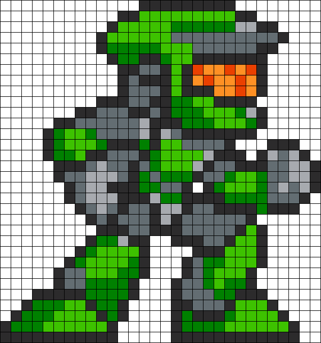 Download Master Chief V 2 0 Perler Bead Pattern / Bead Sprite - 16 Bit ...