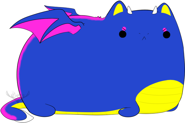 Download [c] Pusheen Pop The Furry Dragon - Fur PNG Image with No ...