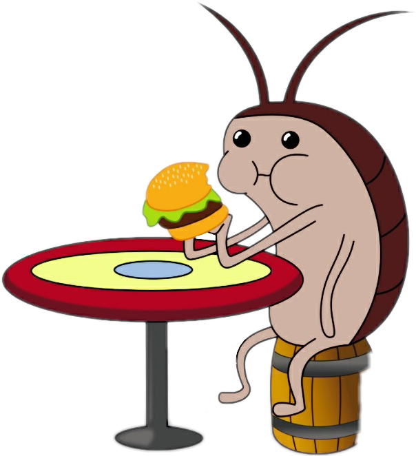Download Roach On Spongebob PNG Image with No Background - PNGkey.com