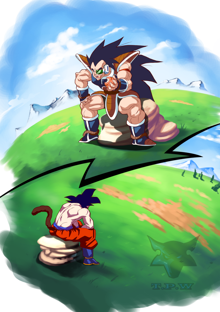 Raditz/goku By Phantomstudio-tommy On Deviantart - Dragon Ball Z Goku ...