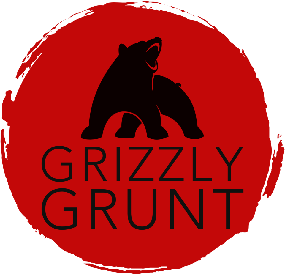 Download Red Grizzly Grunt Logo Sticker PNG Image with No Background ...