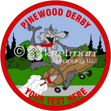 Download K2308 Coyote On Rocket Powered Log - Krelman PNG Image with No ...