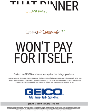Download Cuisine Won T Pay For Itself Geico Ad PNG Image with No ...