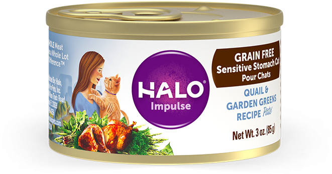 Download Halo Holistic Sensitive Stomach Grain Free Quail & - Cat Food ...