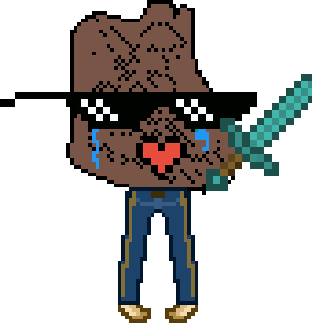 Download Mr T Dead - Pixel Art PNG Image with No Background - PNGkey.com
