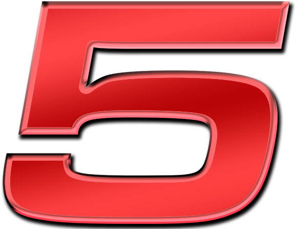 Racing Number 5 Png - Free Transparent PNG Download - PNGkey