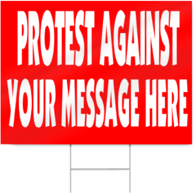 Download Political Rally Demonstration Sign - Poster PNG Image with No ...