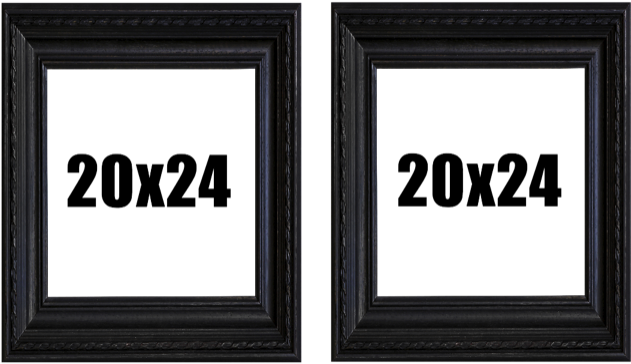 How To Hang 2 Large Frames - Picture Frame - Free Transparent PNG ...