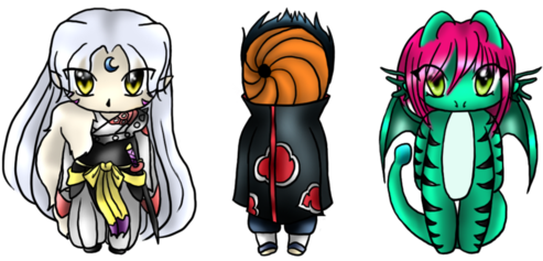 Download Chibi Set - Cartoon PNG Image with No Background - PNGkey.com