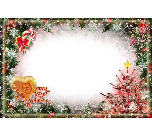 Merry Christmas Frames Png Photo Frame And Happy - Happy New Year Png ...