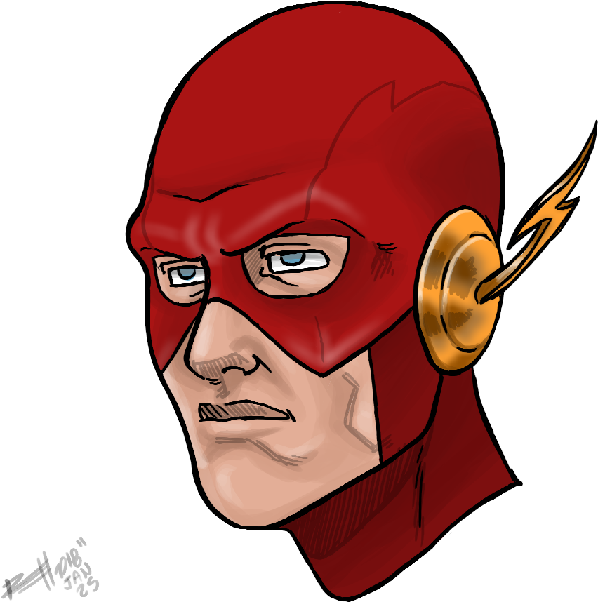 Download Barry Allen Art By - Illustration PNG Image with No Background ...