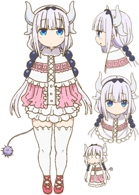 Download Miss Kobayashis Dragon Maid Characters Tropes Png Lucoa - Maid ...