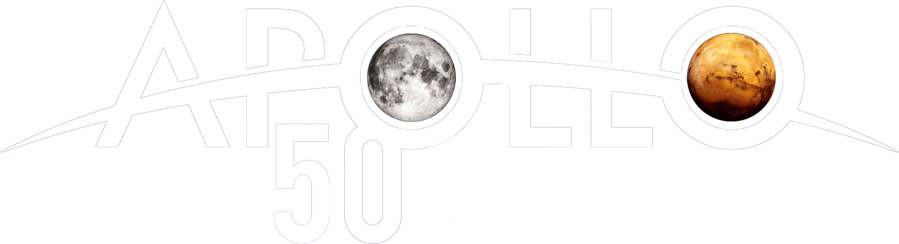 Apollo 50th Anniversary Logo, Which Includes And Image - Circle - Free ...