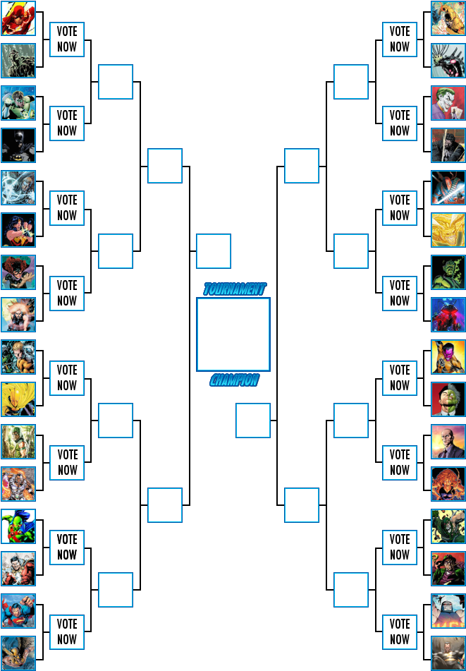 Download Dc Heroesvsvillains Bracket - Diagram PNG Image with No ...