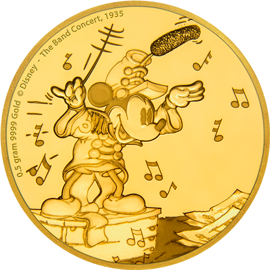 Download 5 G Pure Gold Coin Disney Mickey Mouse Through The - Disney ...