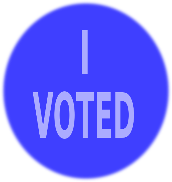 Download Blue Vote Sign Svg Clip Arts 564 X 598 Px PNG Image with No ...