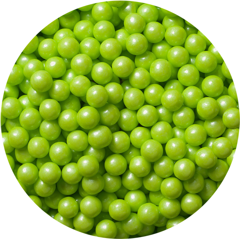 Shimmer Lime Green Pearls Pressed Candy - Celebrations By Sweetworks ...