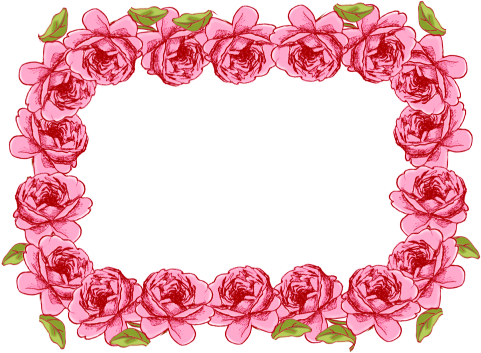 Download Png Royalty Free Library Garland Vector Frame - Pink Vintage ...