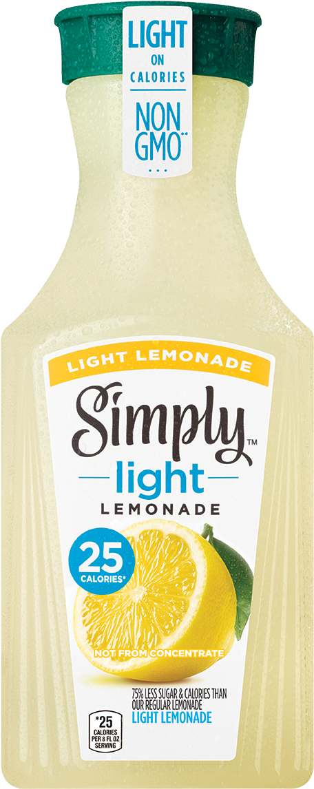 Simply Lemonade Light Nutrition - Free Transparent PNG Download - PNGkey