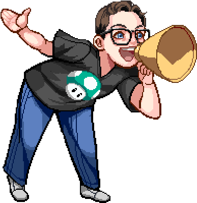 Download Nerd Speaker Avatar Pixel Art Jay Borenstein - Welcome Cartoon ...