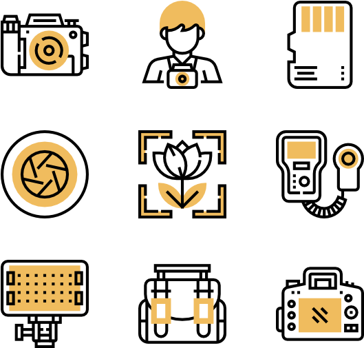 Download Camera And Accessories - Tourist Travel Icon Png PNG Image ...