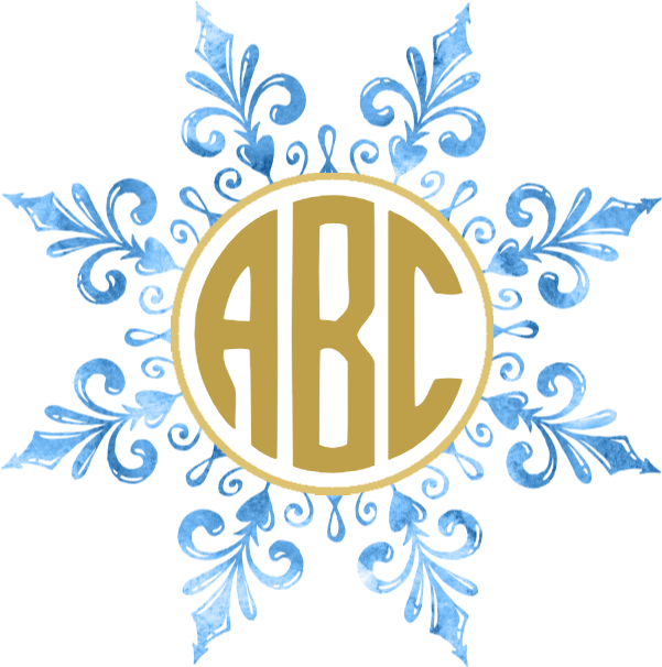 Download Free Custom Snowflake Monogram - Santa Hat Monogram Free PNG ...