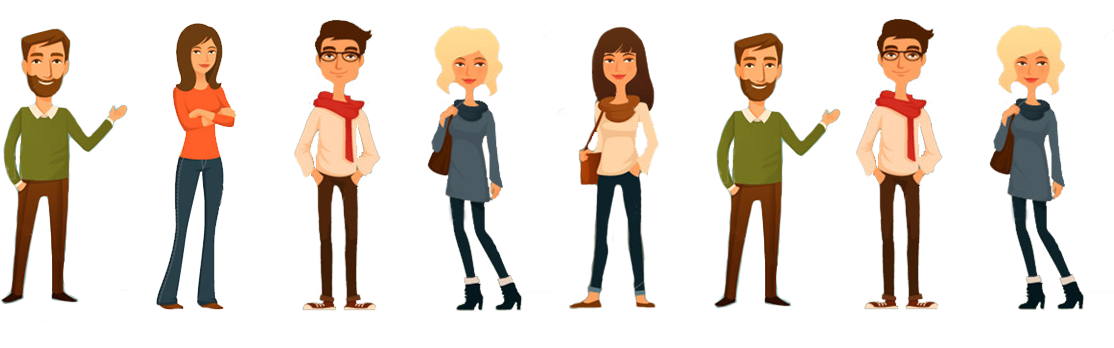 Download Meet The Team Cartoon - Our Team Animation PNG Image with No ...