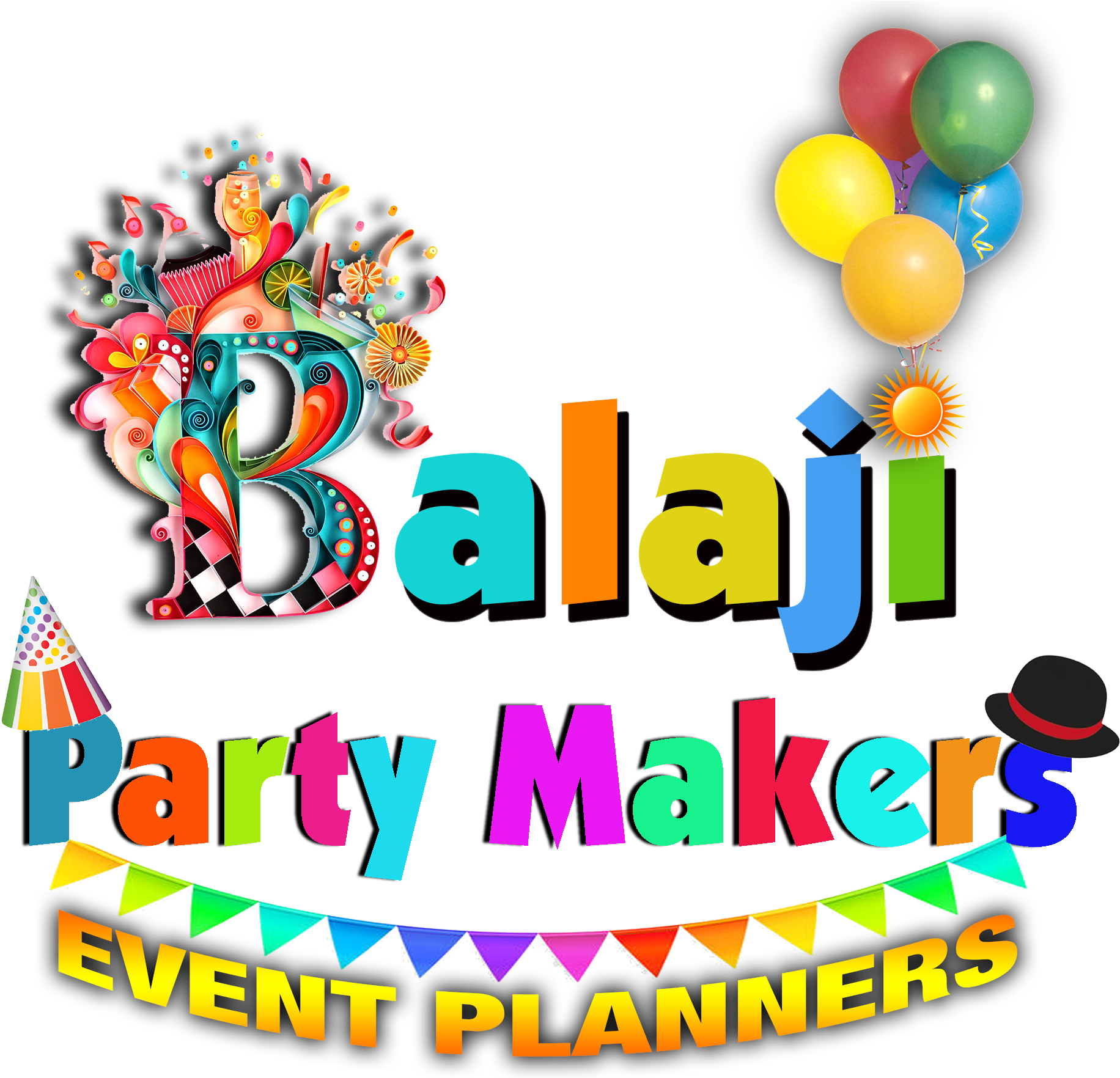 Download We Create,you Celebrate - Balaji Party Makers PNG Image with No Background - PNGkey.com