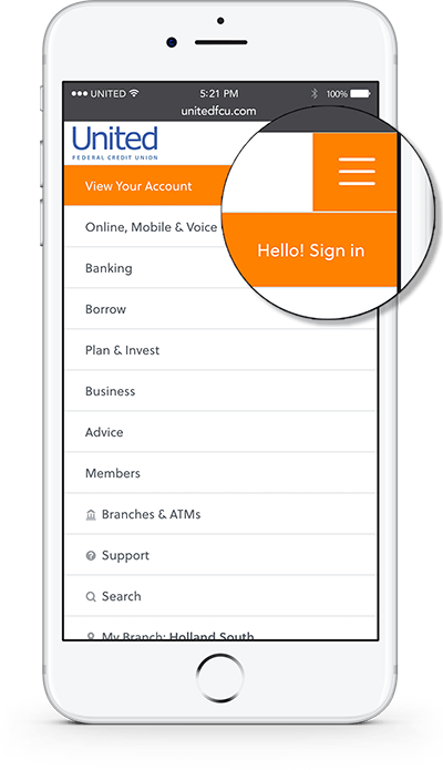 Download Log In To Online Banking - United Federal Credit Union PNG ...
