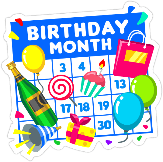 Send - Happy Birth Month - Free Transparent PNG Download - PNGkey