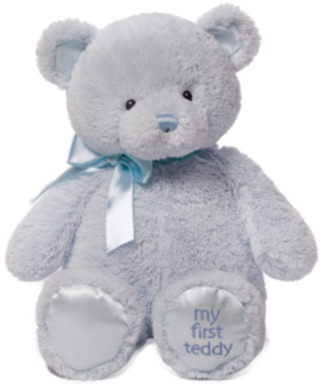 Download My First Teddy - My First Teddy Bear Blue PNG Image with No ...