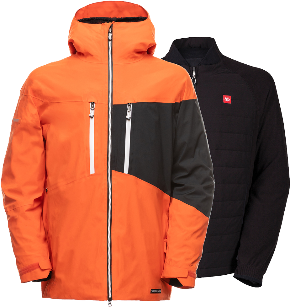 Download 686 Men's Glcr Gore Smart Weapon Jacket 2018-2019 - Zipper PNG ...