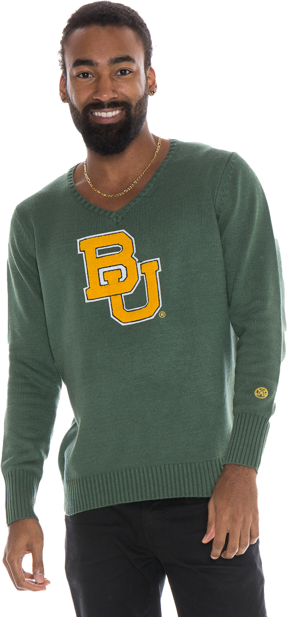 Download Baylor University Bears Men's V-neck Sweater - Sweater PNG ...