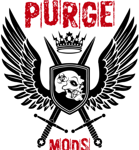 Purge Skull “blood Stain” - Purge Mods Logo - Free Transparent PNG ...