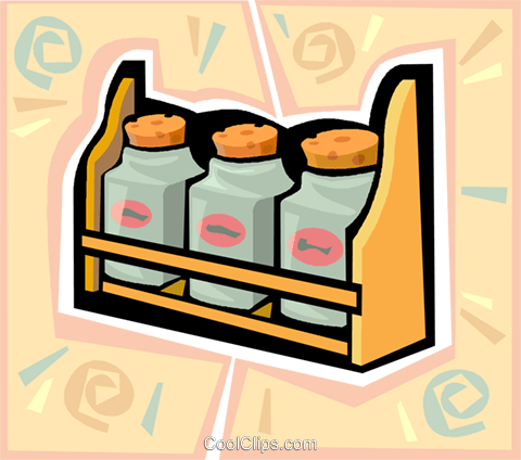 Download Spice Rack Royalty Free Vector Clip Art Illustration - Spice ...
