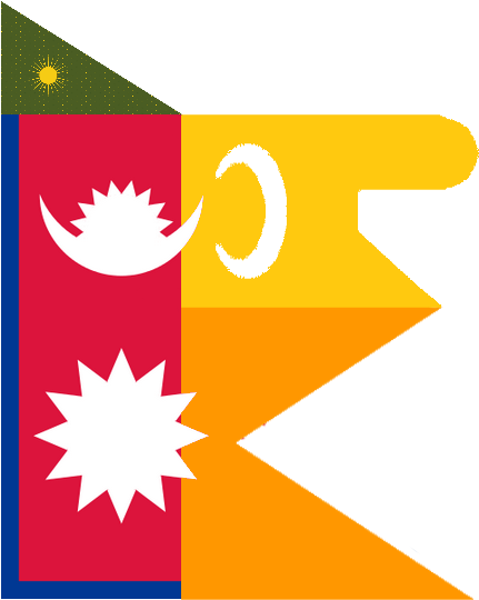 Download Maratha Flag - Flag In The Style Of Nepal PNG Image with No ...