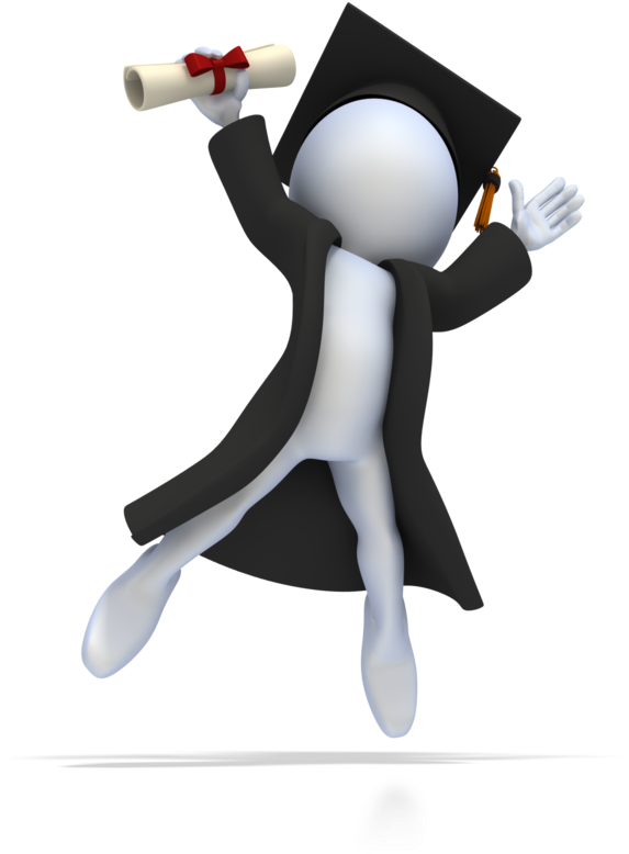 Download 3d Man With Graduation Cap PNG Image with No Background ...