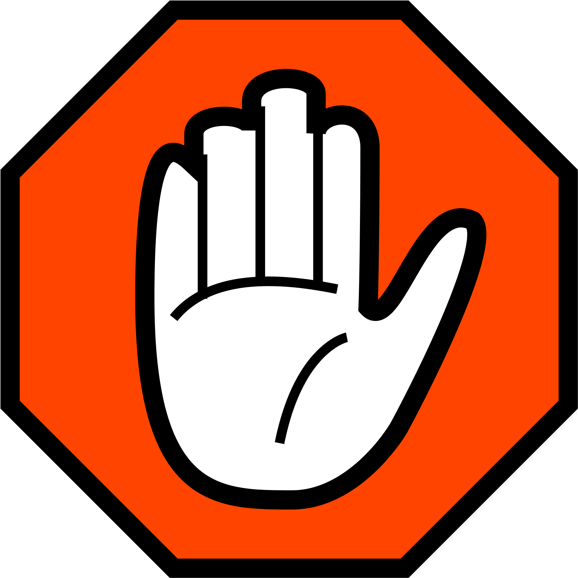 Download Open - Stop Hand PNG Image with No Background - PNGkey.com