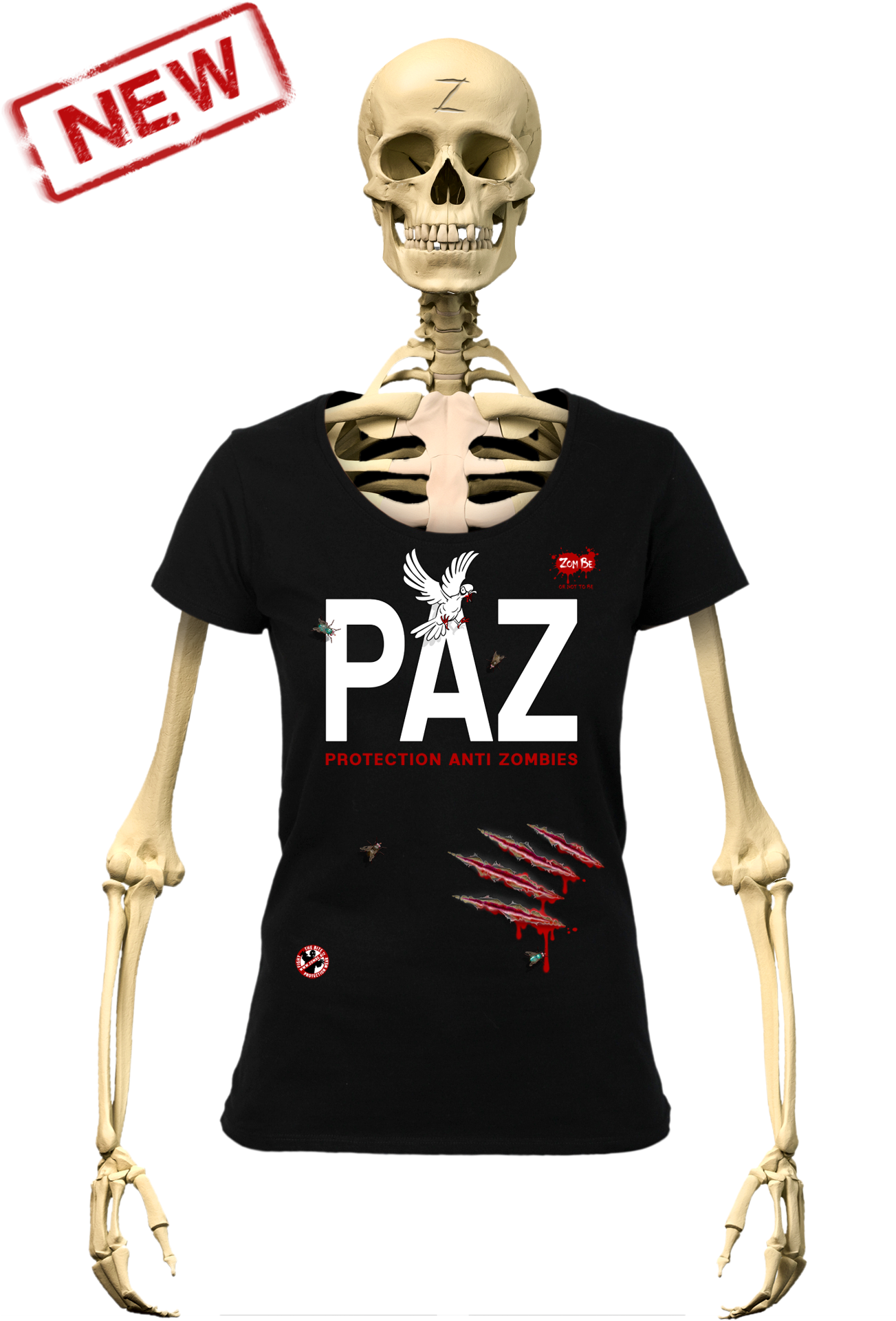 Download Zombe T-shirt Anti Zombie Paz For Women - Zombie PNG Image ...