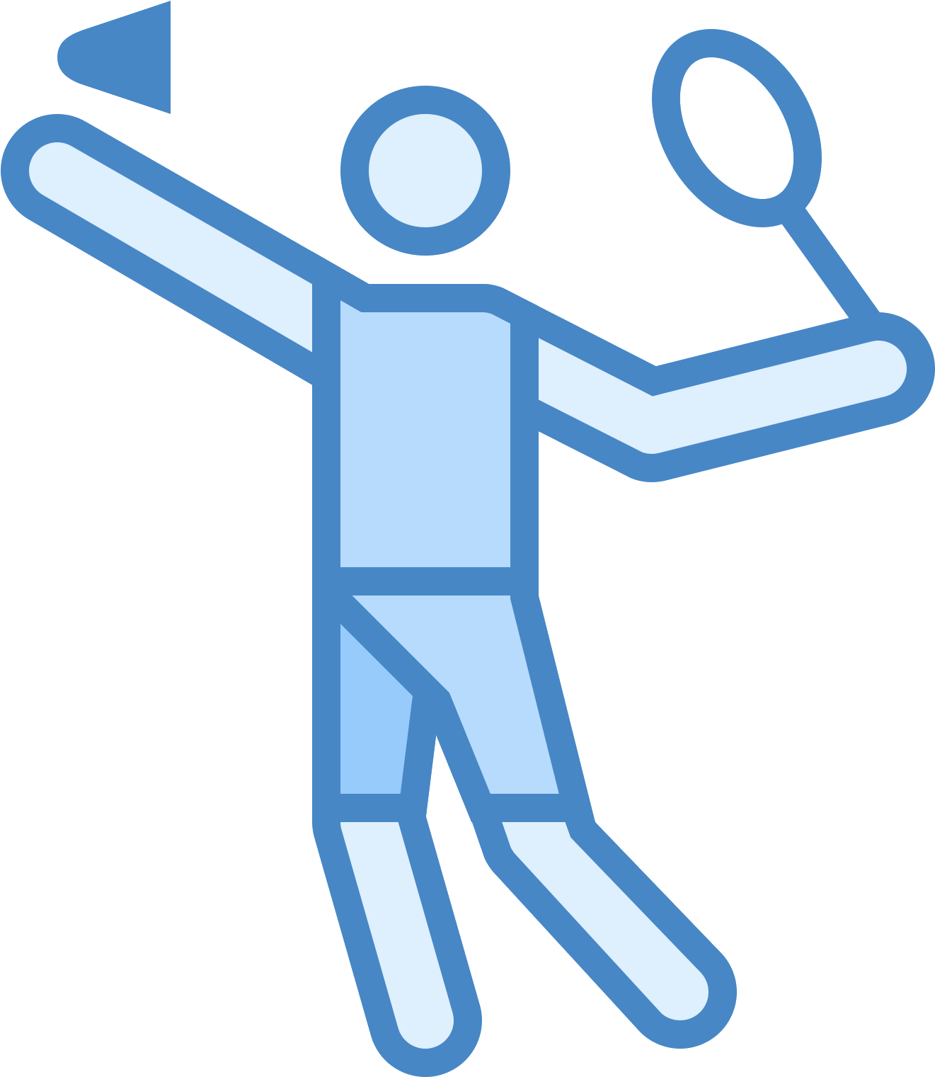 Badminton 2 Icon - Badminton Player - Free Transparent PNG Download ...