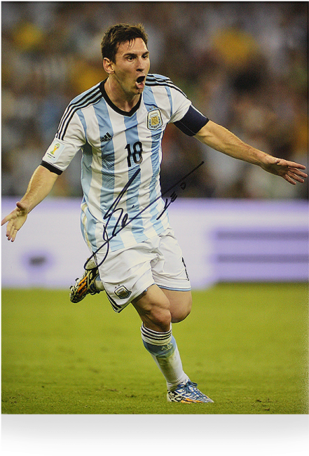 Lionel Messi Signed Argentina Soccer 12x16 Photo Messi - Free ...