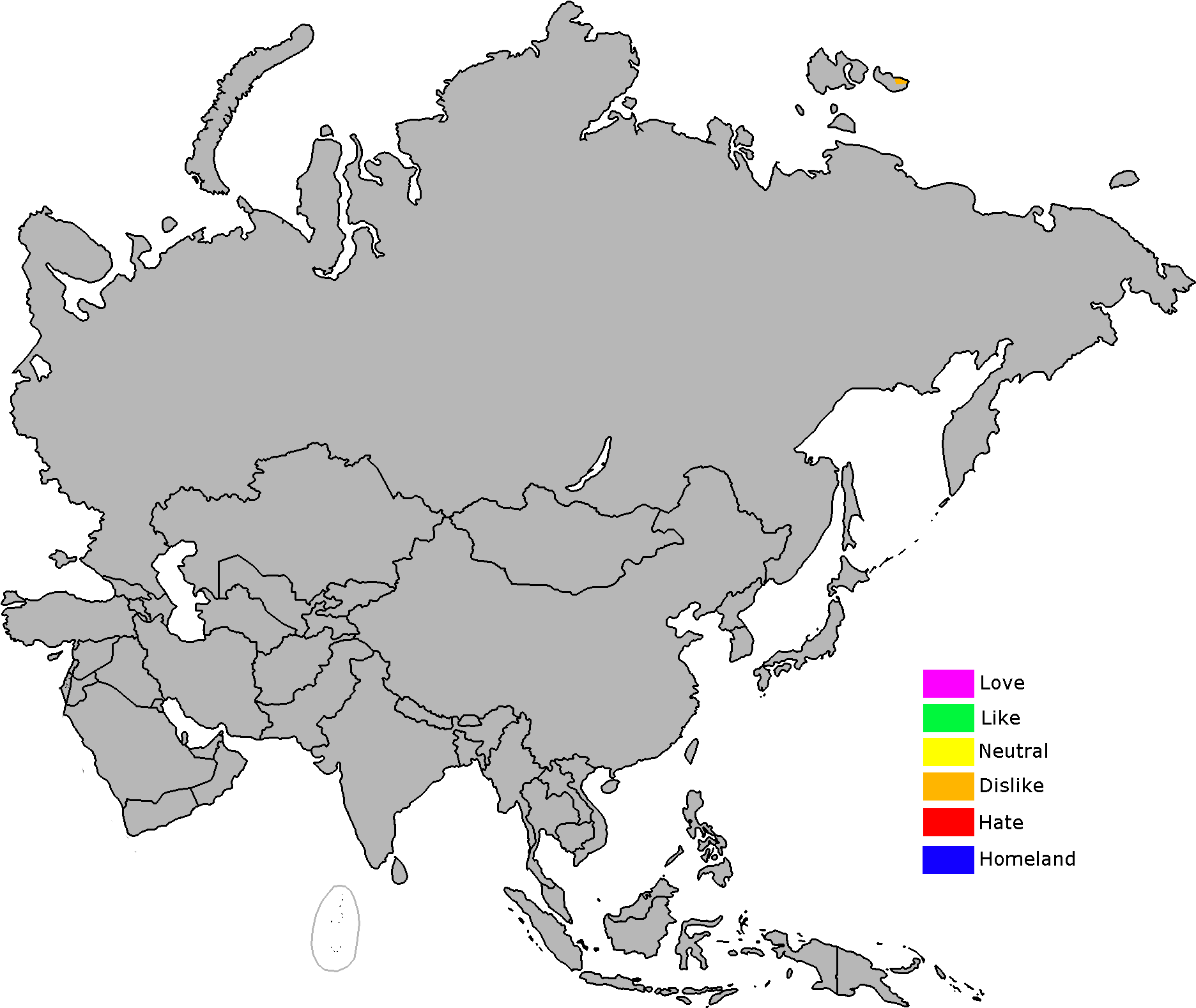Printable Blank Map Of Asia Outline Transparent Png Map