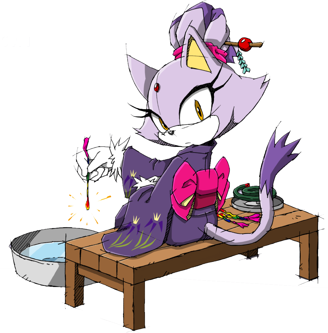 Download Wallpaper 130 Blaze 08 Pc - Blaze The Cat Sonic Freeriders PNG ...