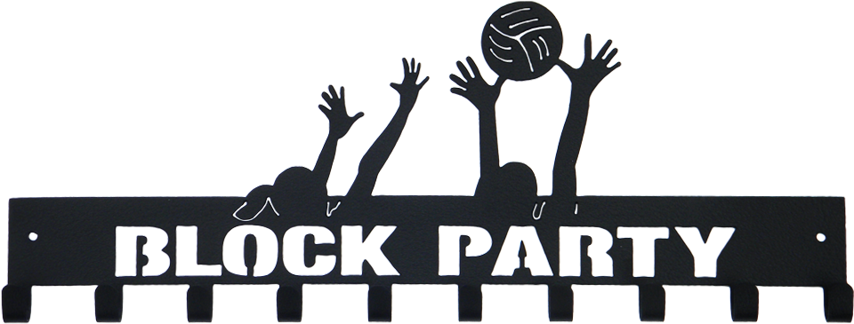 Download Block Party Volleyball Medal Display - Block Party Logo ...
