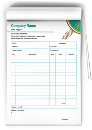 Bill Book Design - Free Transparent PNG Download - PNGkey