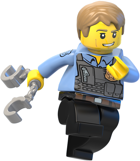 Download 805 527 Lego - Lego Police Chase Mccain PNG Image with No ...